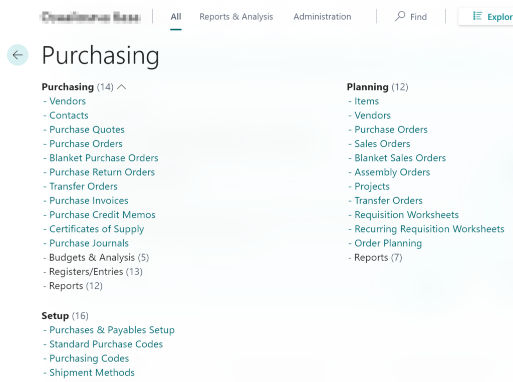 Microsoft Dynamics 365 Business Central Modules and Their Features
