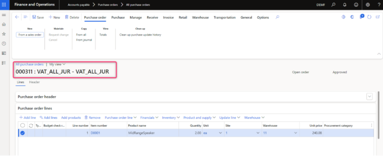 Tax Calculation and Management with Dynamics 365 Finance and Operations