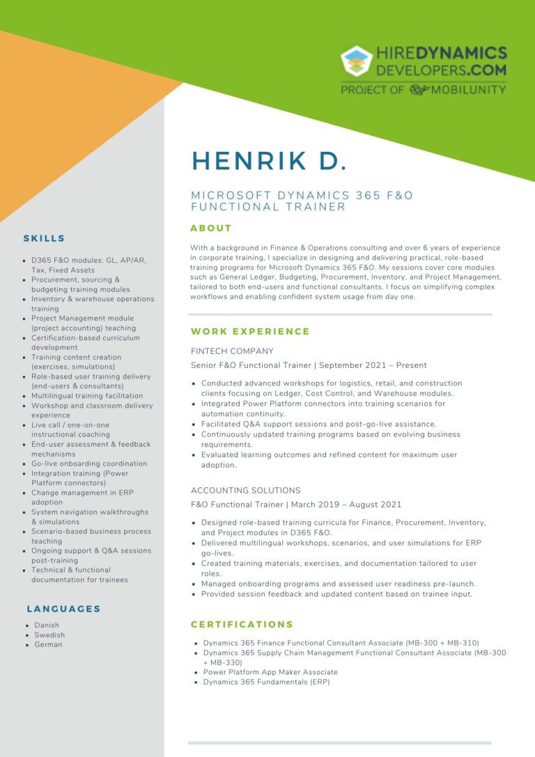 Microsoft Dynamics 365 Project Implementation Plan